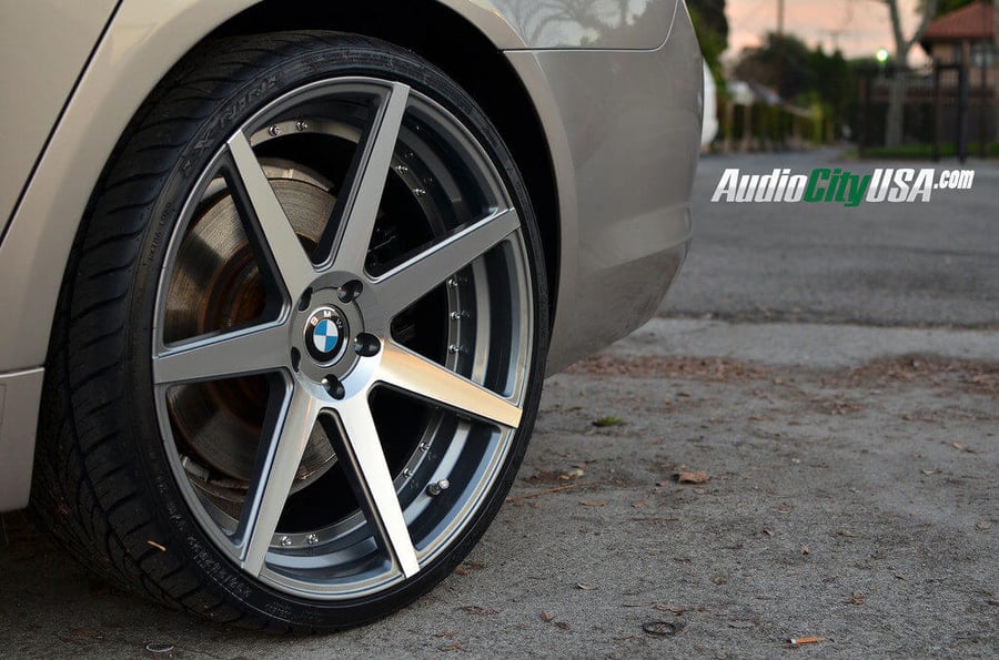 2010 BMW 750 LI on 22" Curva Wheels C-47 Gun Metal Windows, machine ...