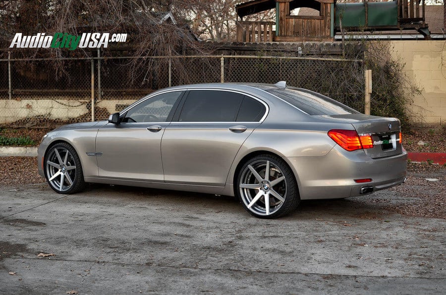 2010 BMW 750 LI on 22" Curva Wheels C-47 Gun Metal Windows, machine ...
