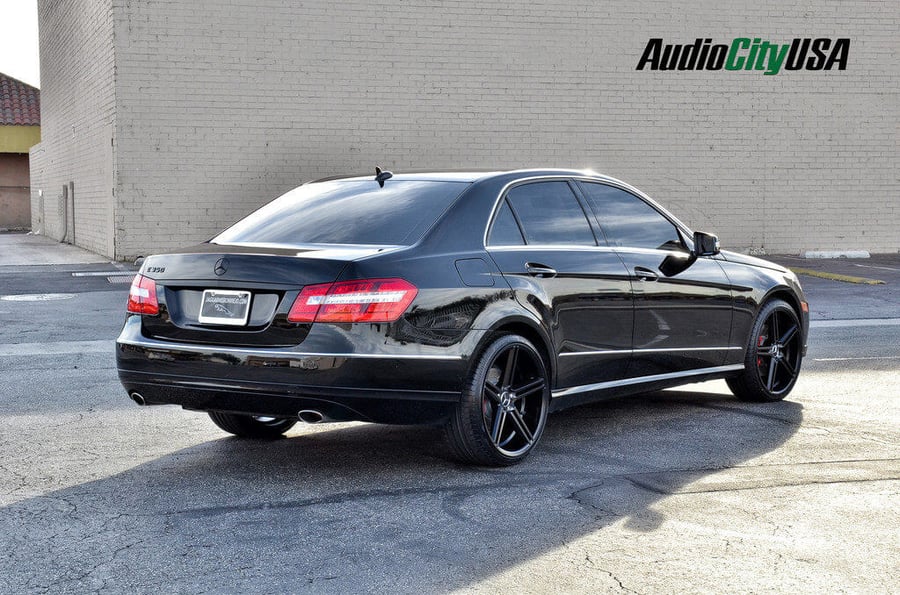 2011 Mercedes Benz E 350 on 20" Gianelle Wheels Lucca matte black ...