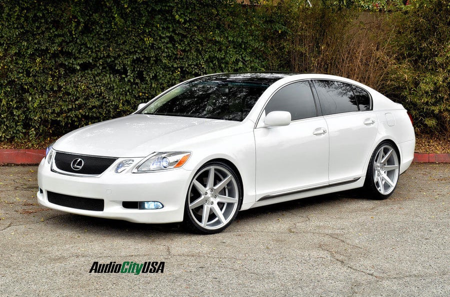 2008 Lexus GS 350 on 20" Rennen Wheels CRL 70 Brush silver **DEEP ...