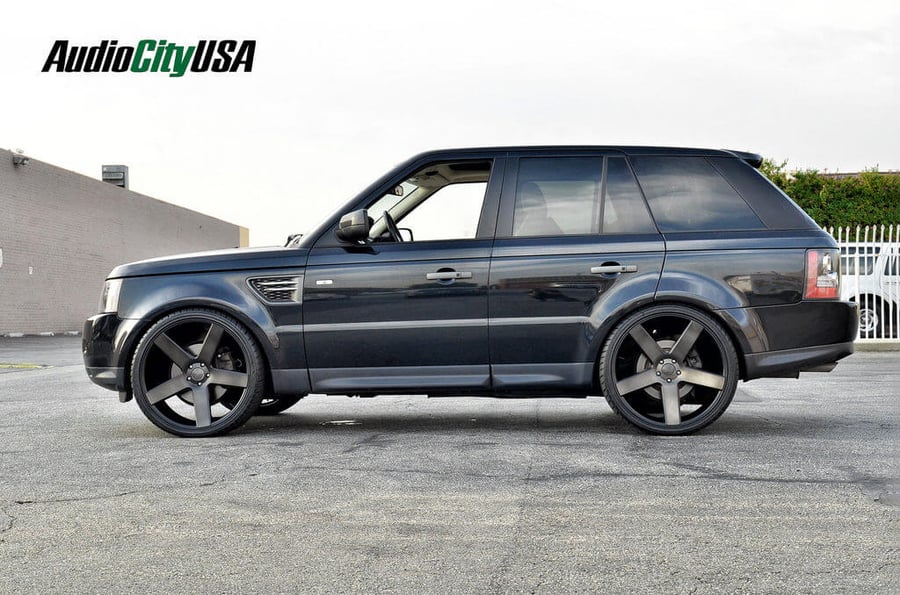 2011 Range Rover HSE on 24" DUB Wheels Ballers S116 Black with machine ...
