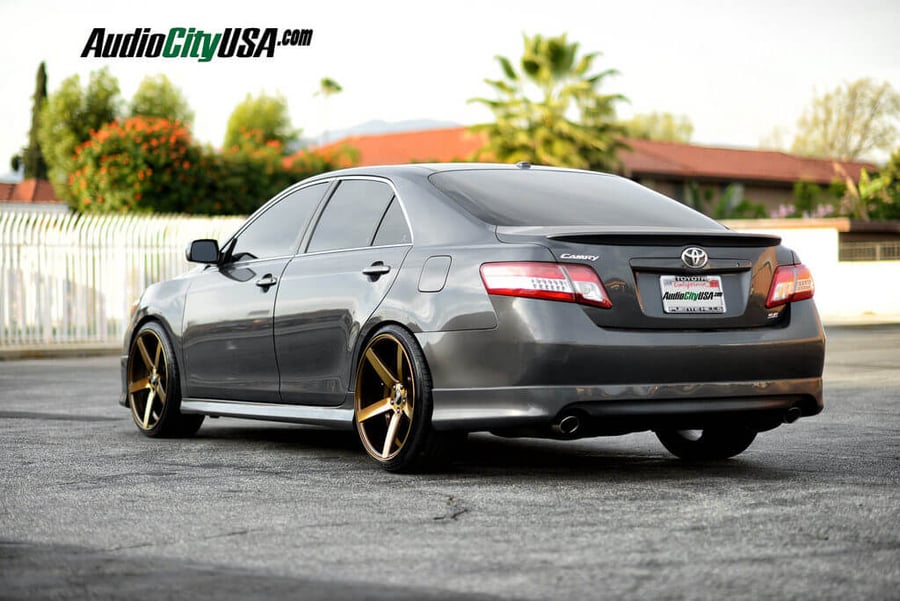 2011 Toyota Camry on 20" STR Wheels 607 Titanium **DEEP CONCAVE ...
