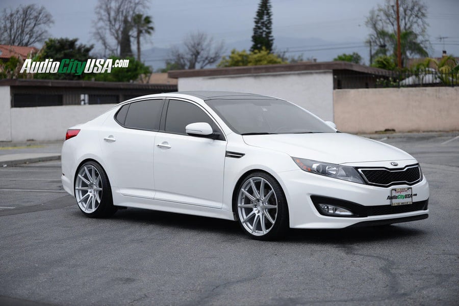 2014 Kia Optima | 20" Niche Wheels Essen M146 Silver | H&R Springs ...