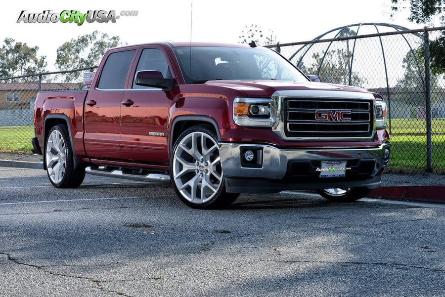 2014 GMC Sierra | 26" Sierra Replica wheels Silver | AudioCityUsa ...