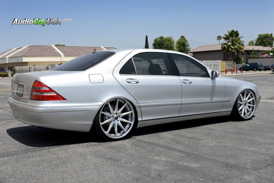 **Slammed S class** 22" Rohana wheels rims RC 10 Silver Face Chrome Lip ...