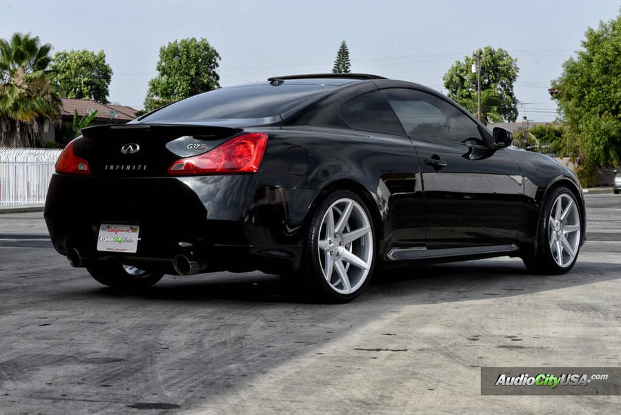 2008 Infiniti G 37s Coupe | 20" Rennen Wheels CRL 70 Brush Silver ...