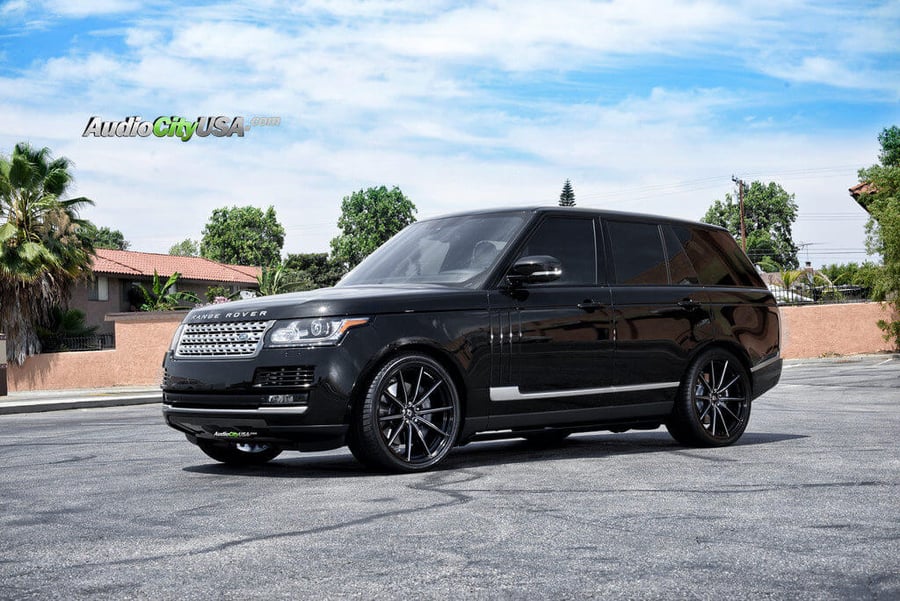 2014 Range Rover HSE | 22" Lexani Wheels CSS 10 Gloss black W/ Milled ...