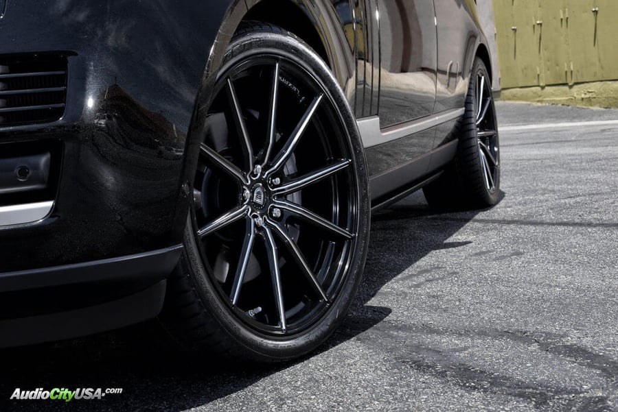 2014 Range Rover HSE | 22" Lexani Wheels CSS 10 Gloss black W/ Milled ...