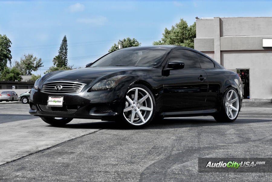 2008 Infiniti G 37s Coupe | 20" Rennen Wheels CRL 70 Brush Silver ...