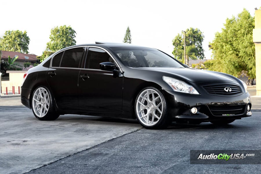 2011 Infiniti G37 X Sedan | 20" Rennen Wheels CSL 4 Silver Machine ...
