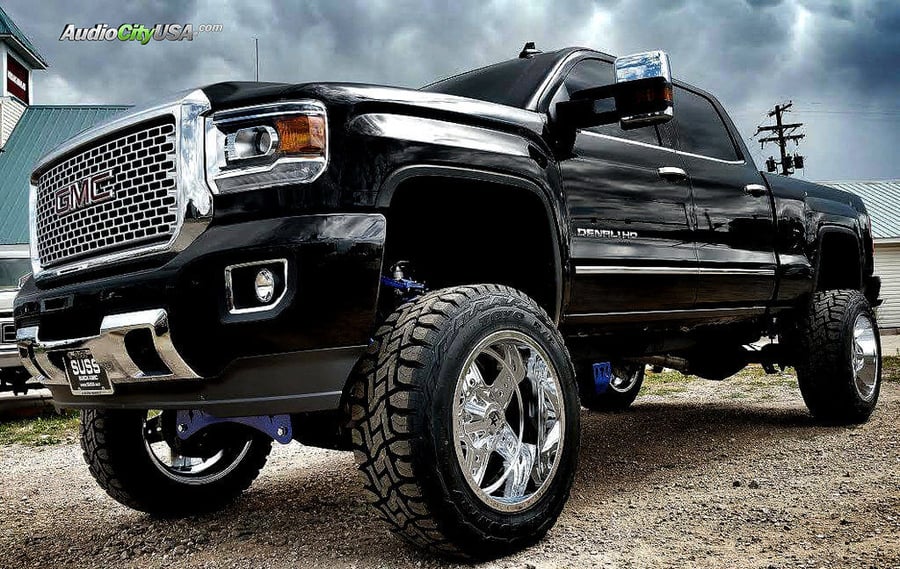20" & 22" RBP off road Colt wheels, Rims black machine & Chrome on GMC ...