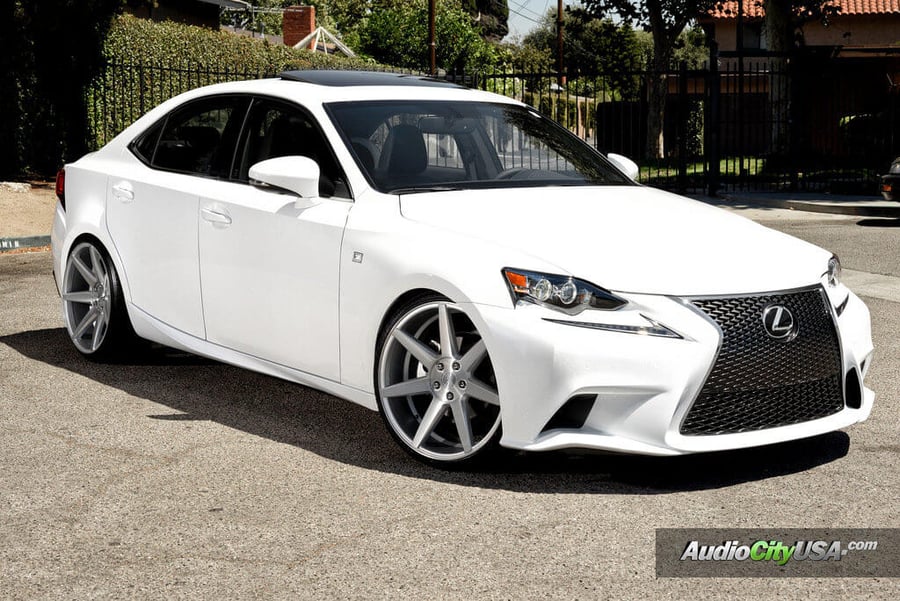 20" Rennen Wheels CRL 70 Silver Brushed Rims on 2015 Lexus IS 250 F-Sport