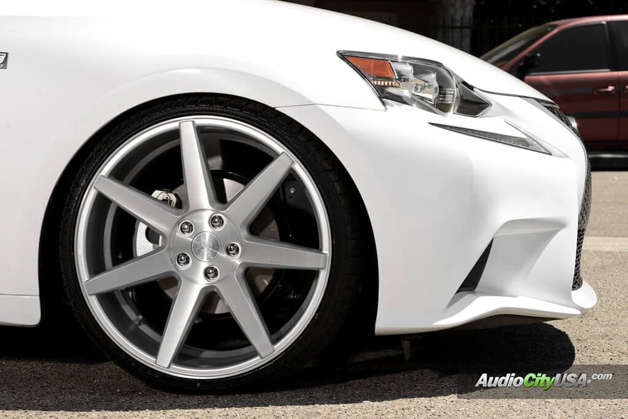 20" Rennen Wheels CRL 70 Silver Brushed Rims on 2015 Lexus IS 250 F-Sport
