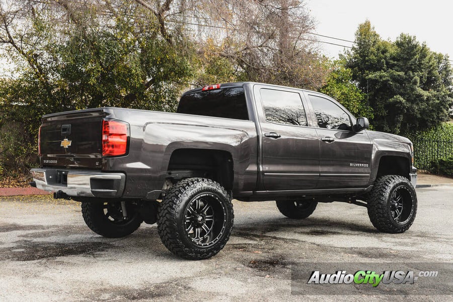 2015 Chevy Silverado RDR Wheels Red Dirt Road Black Machine Rims For ...