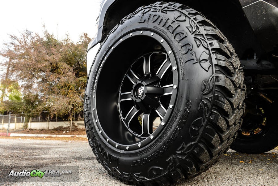 2015 Chevy Silverado RDR Wheels Red Dirt Road Black Machine Rims For ...