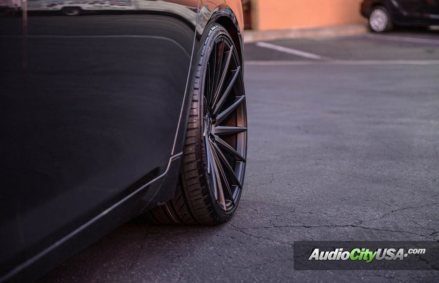 22" Varro Wheels VD 15 Matte black finish rims for 2011 BMW 740 li