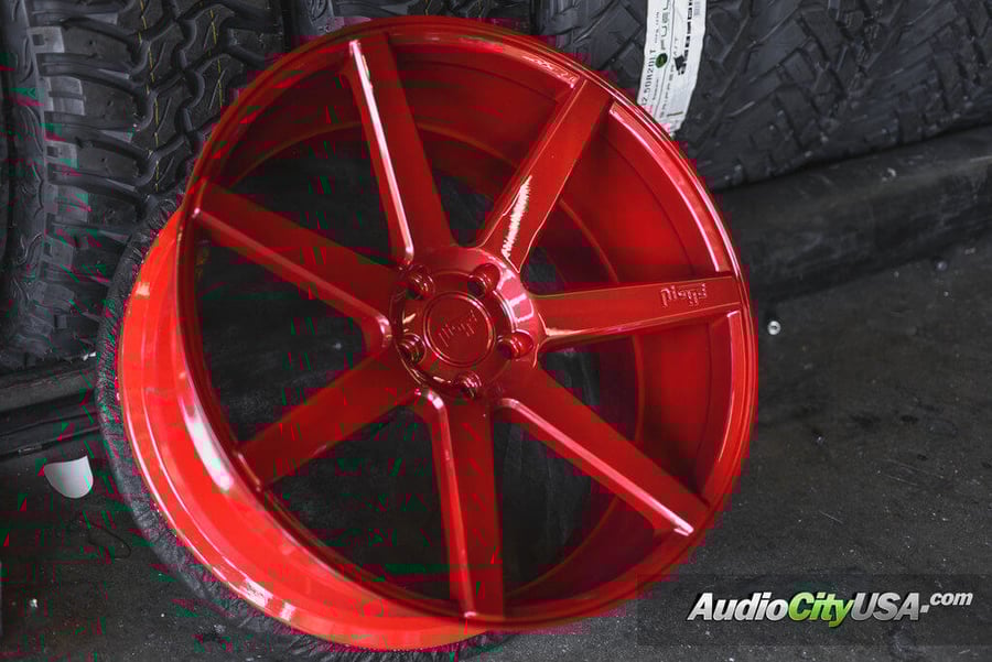 22" Niche Wheels Verona Custom Painted Red Jewel Tricoat | BLG082716
