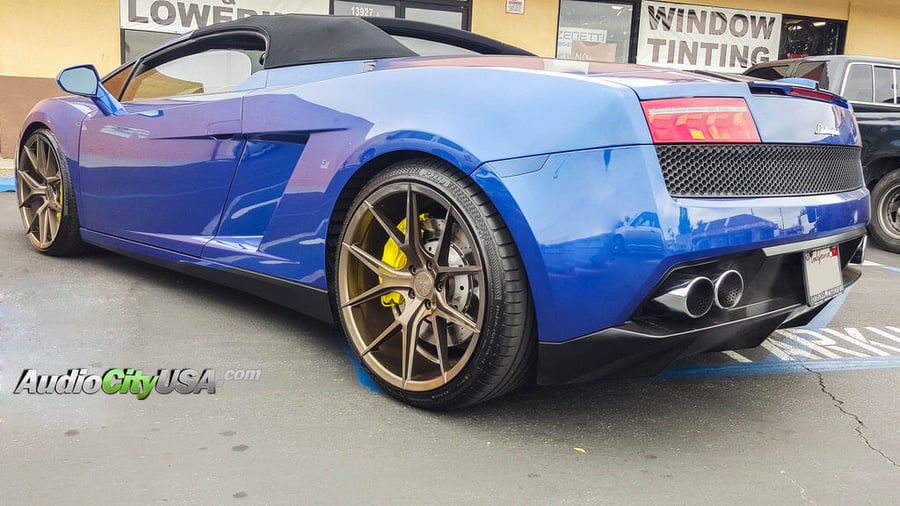 20" VERDE Wheels V99 Axis Gloss Bronze Rims for 2012 Lamborghini ...