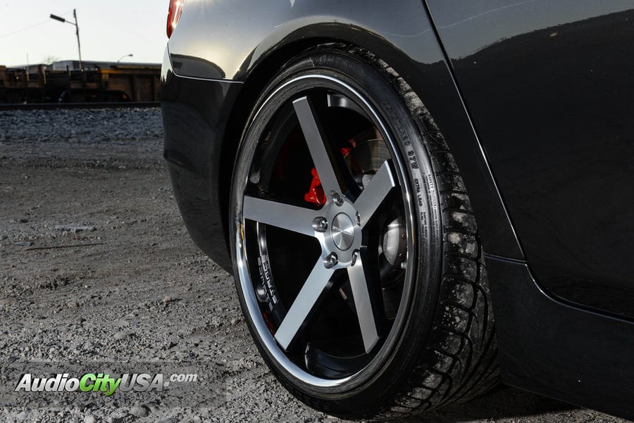 2012 BMW 528 i | 20" Stance Wheels SC-5 black machine chrome lip ...