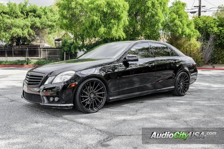 2011 Mercedes Benz E 350 | 20" EuroMag Wheels EM 15 Glossy black cnc ...