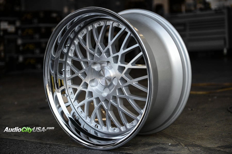 **NEW Wheel Alert** 20" Rennen Wheels CSL 5 in Brush Silver & Gold with ...