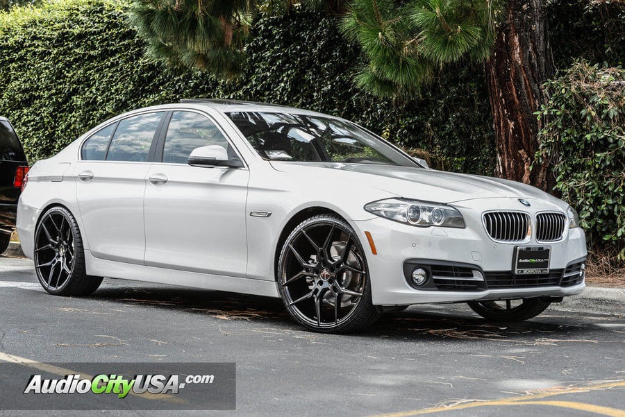 22″ Giovanna Wheels Haleb Glossy black Rims for 2016 BMW 528i
