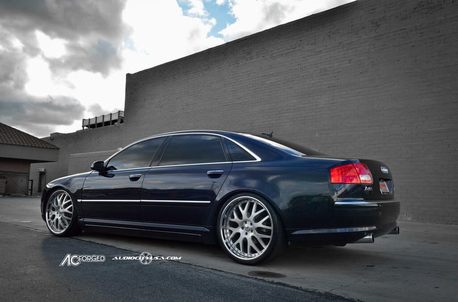 22″ AC Forged ACF709 Brushed Face Chrome Lip H&R Module For AUDI A8