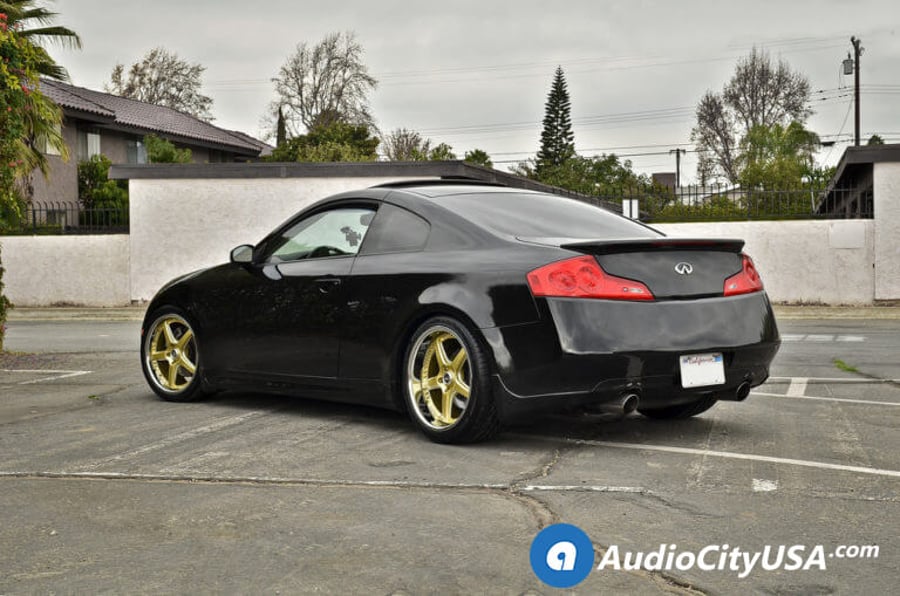 19" Vertini Wheels Drift Gold with Chrome SS Lip Rims | Eibach Springs ...