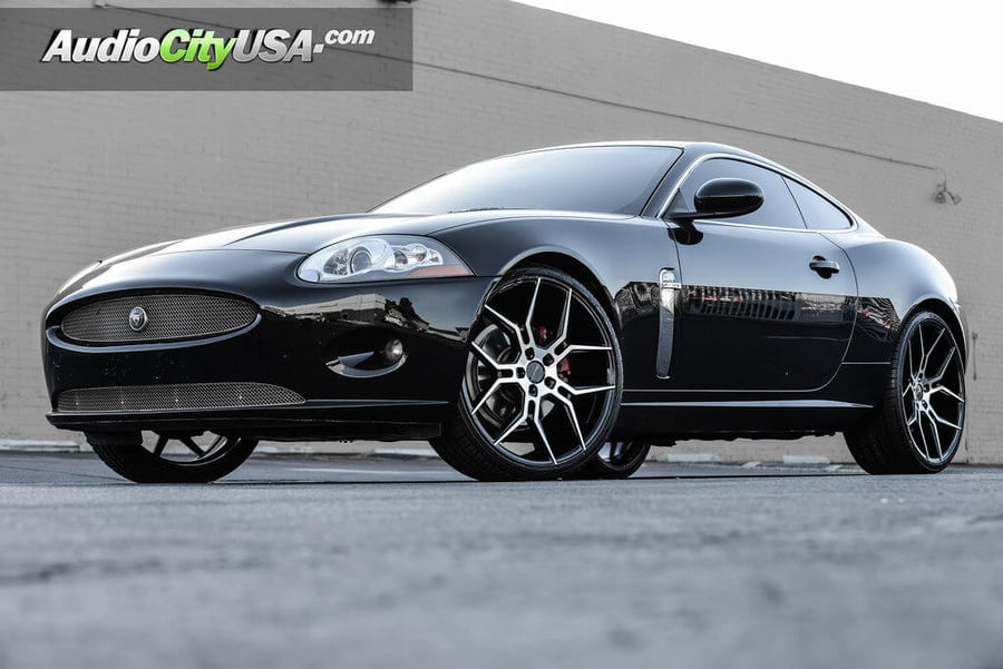 2009 Jaguar XK | 22" Giovanna Wheels Haleb Black Machined Rims ...