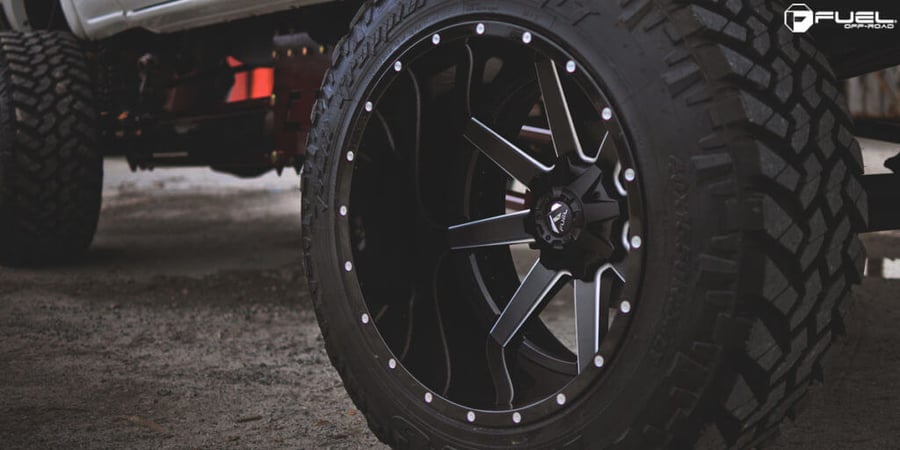 Chevy Silverado 2500 | 24" Fuel Wheels D262 Maverick Black Milled Rims ...