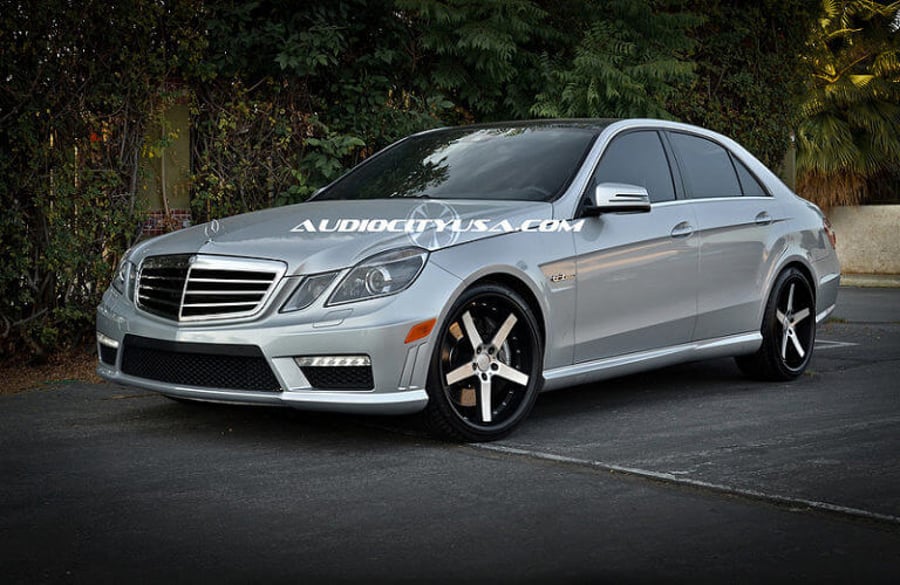 20" Rennen C5 ===CONCAVE=== matte black on MERCEDES BENZ E63 AMG ...