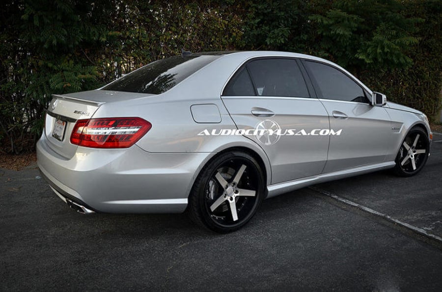 20" Rennen C5 ===CONCAVE=== matte black on MERCEDES BENZ E63 AMG ...