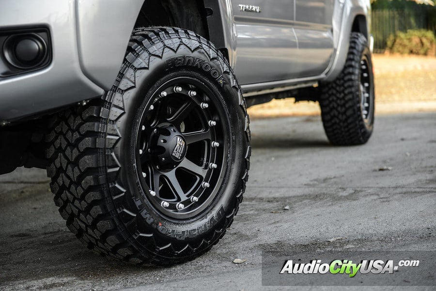 2015 Toyota Tacoma | 17" XD Wheels XD798 Addict Matte Black Rims with ...