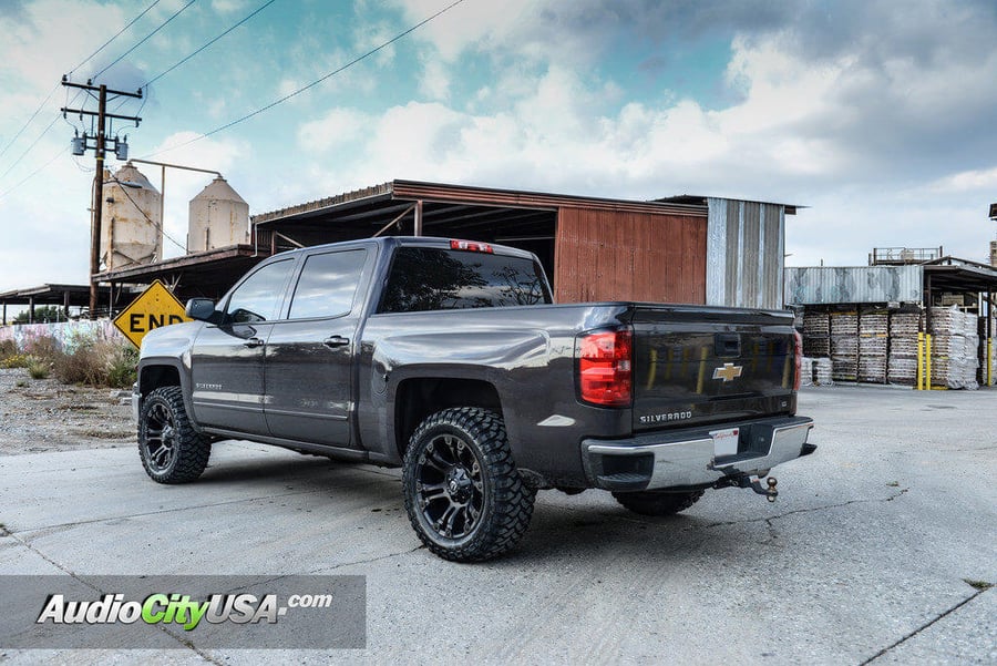 2014 Chevy Silverado 1500 | 20" Fuel Wheels Vapor D569 Black Machined ...