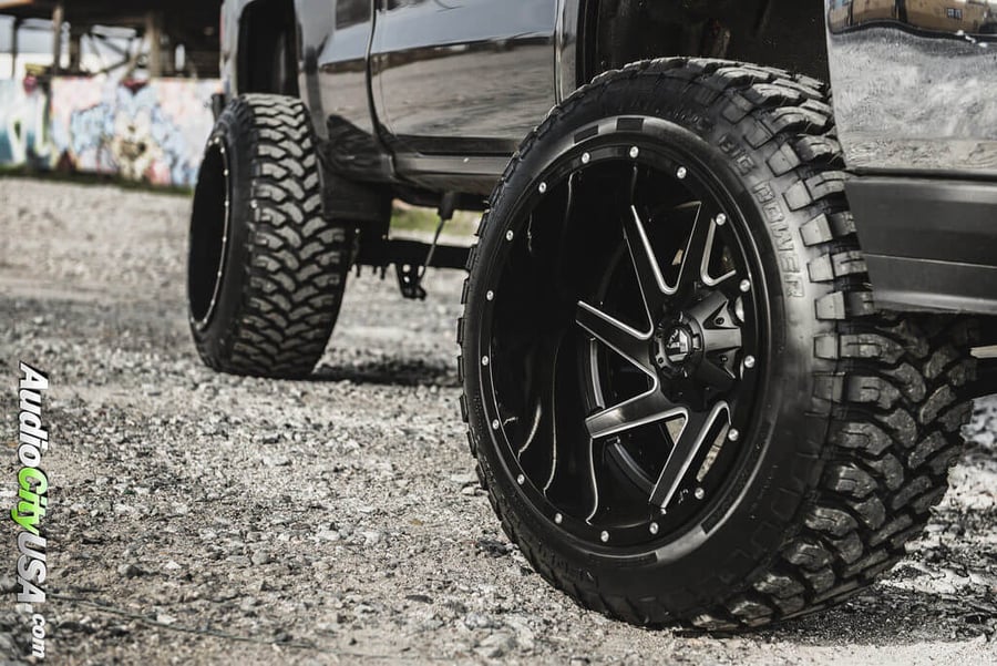 22″ Fuel Off-Road Wheels D265 Renegade Black Milled With Gloss Black ...