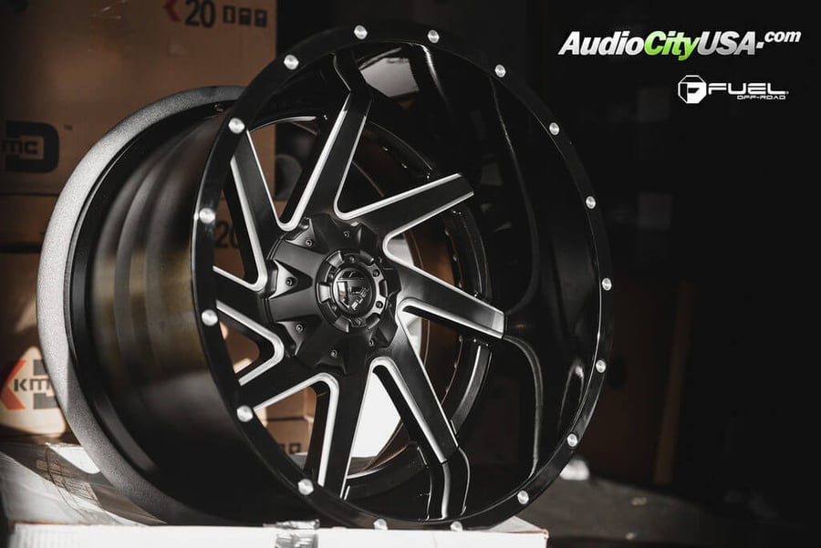 22″ Fuel Off-Road Wheels D265 Renegade Black Milled With Gloss Black ...