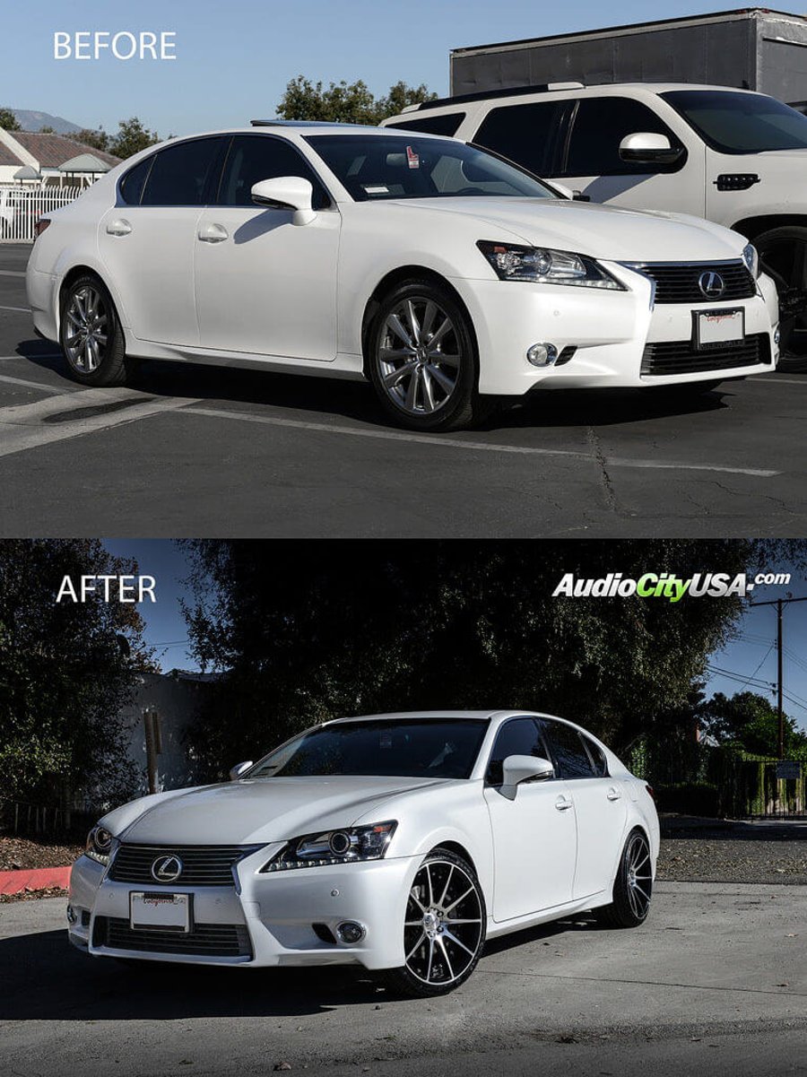 2015 Lexus GS350 | 20″ ERW Wheels ERW-1 Black Machined Rims