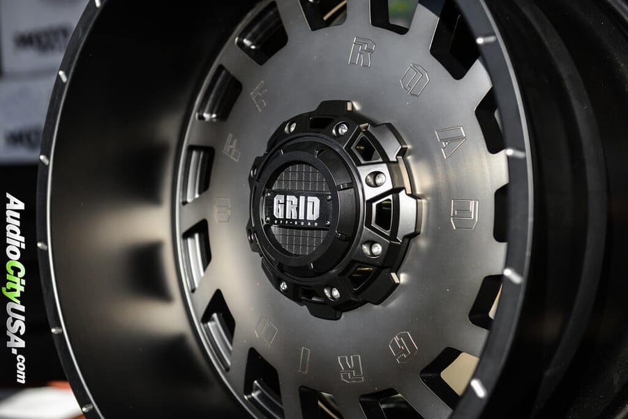 22×12 Grid Wheels GD03 Matte Black Lip, Matte Bronze Face | Jeep ...