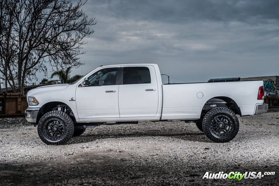 20″ XD Wheels XD128 Machete Satin Black Rims For 2014 Dodge Ram 2500 ...