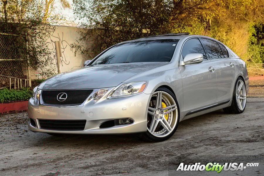 2009 Lexus GS 460 | 20" Rennen Wheels CSL3 Silver with Chrome Bolt Rims ...