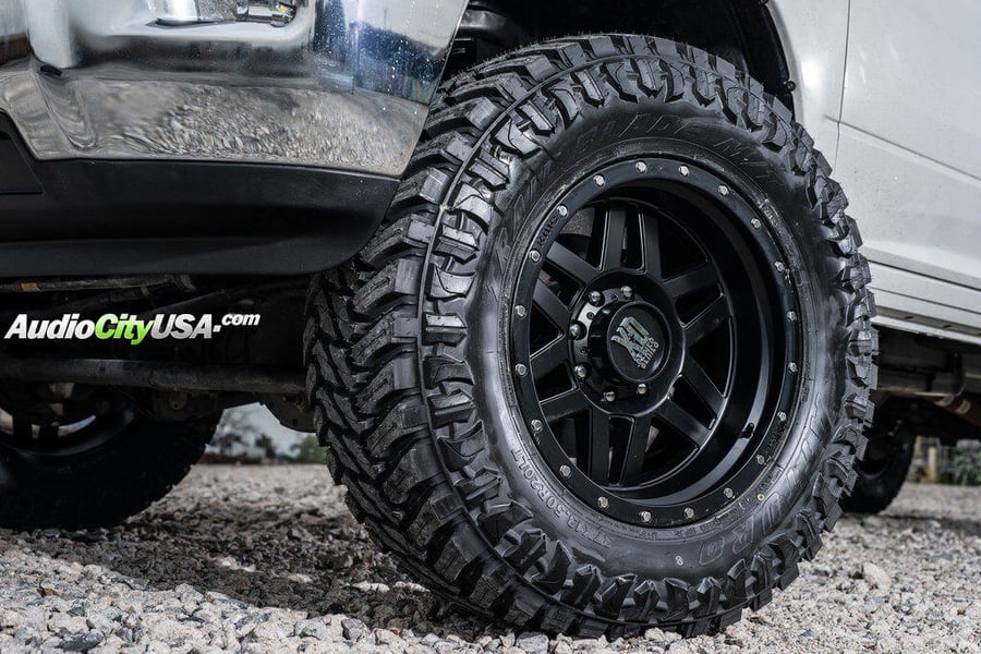 20″ XD Wheels XD128 Machete Satin Black Rims For 2014 Dodge Ram 2500 ...