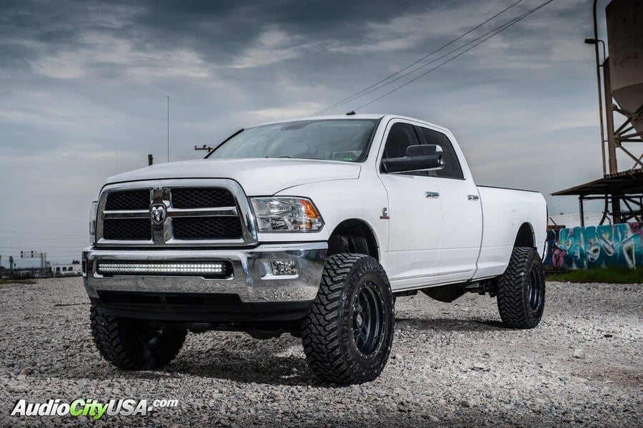 20″ XD Wheels XD128 Machete Satin Black Rims For 2014 Dodge Ram 2500 ...