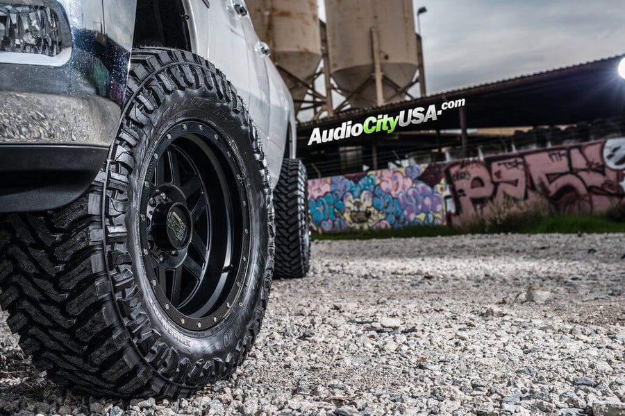 20″ XD Wheels XD128 Machete Satin Black Rims For 2014 Dodge Ram 2500 ...