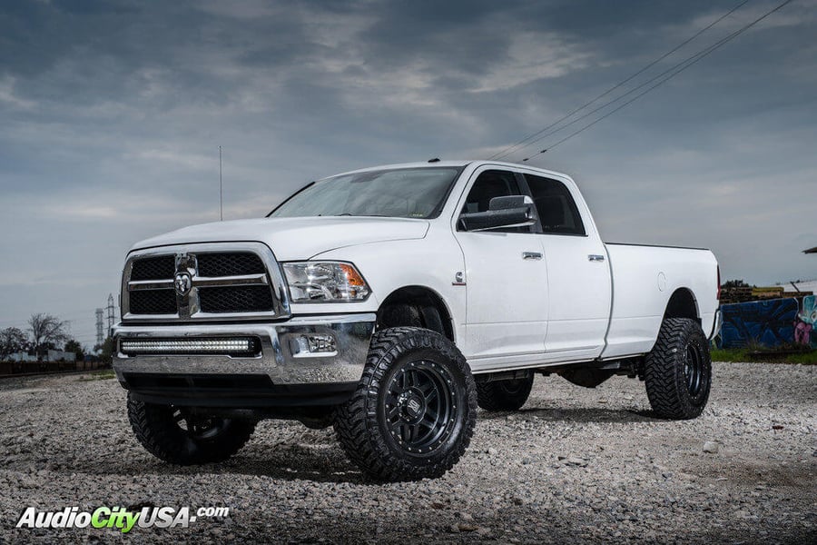 20″ XD Wheels XD128 Machete Satin Black Rims For 2014 Dodge Ram 2500 ...