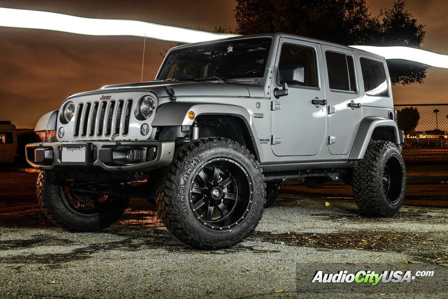 20″ RDR Off-Road Wheels RD01 Matte Black Rims for 2016 Jeep Wrangler JK