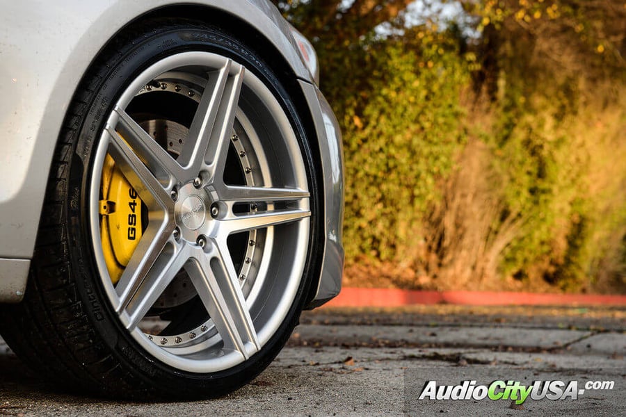 2009 Lexus GS 460 | 20" Rennen Wheels CSL3 Silver with Chrome Bolt Rims ...