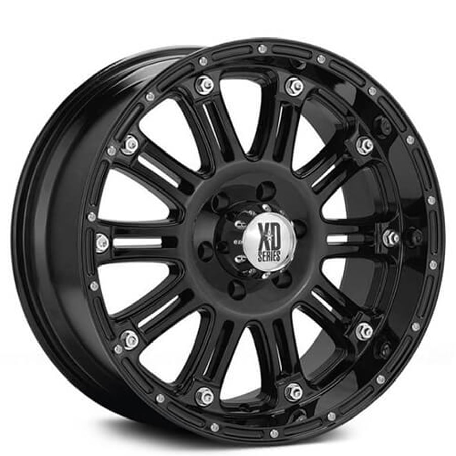 20″ Red Dirt Road Wheels RD01 Black Machined Rims for 2017 Jeep Wrangler JK
