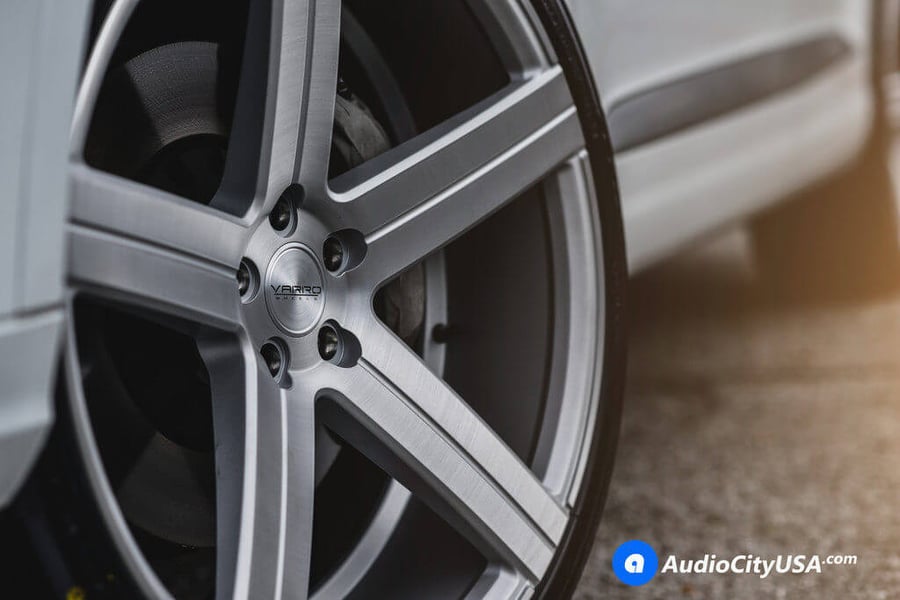22″ Varro Wheels VD05 Matte Silver Dual Concave Rims for 2017 Audi Q7
