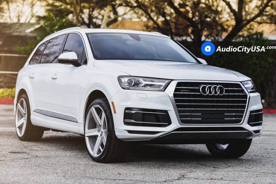 22″ Varro Wheels VD05 Matte Silver Dual Concave Rims for 2017 Audi Q7