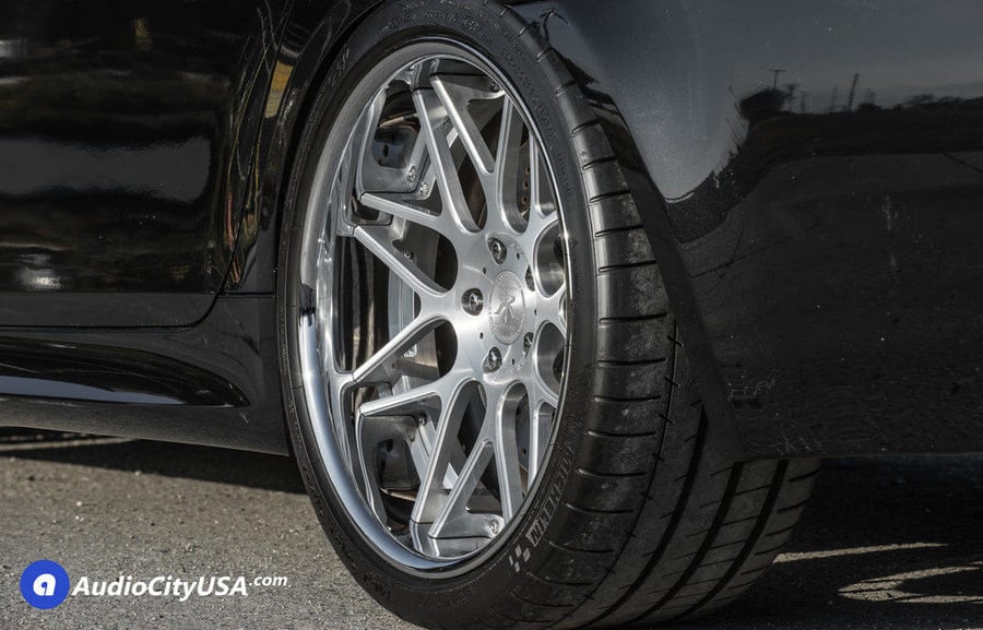 20" Rennen Forged Wheels RL-M8 Silver Brushed Face With Chrome Lip ...